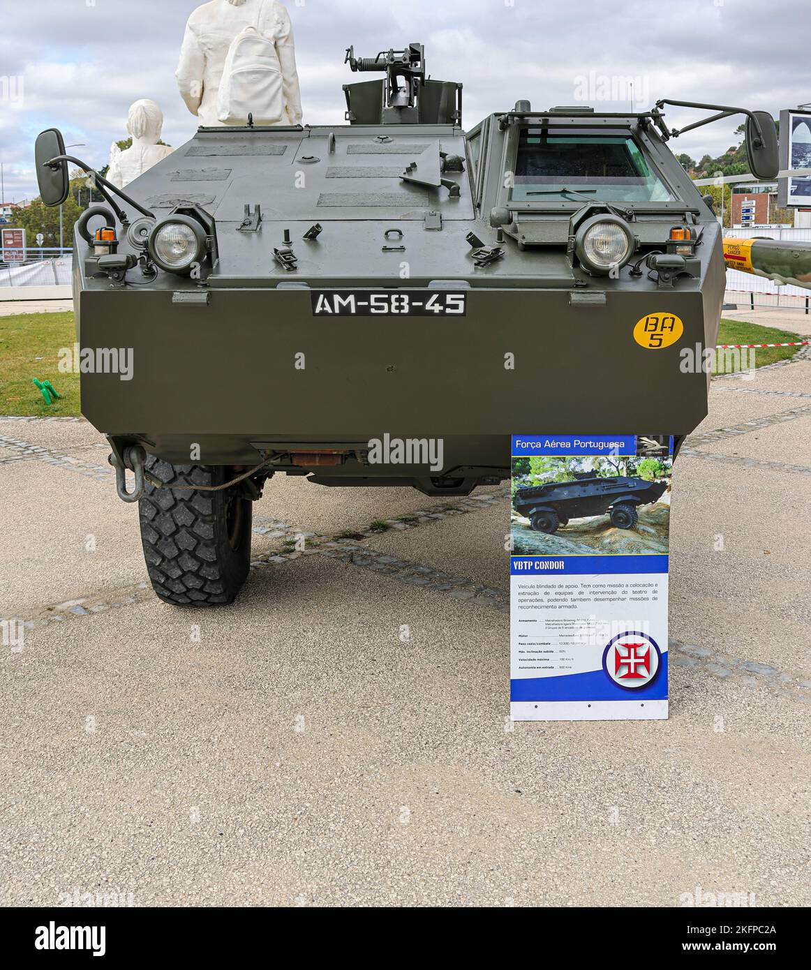 The armored military vehicle of the Portuguese Air Force VBTP Condor Stock Photo - Alamy