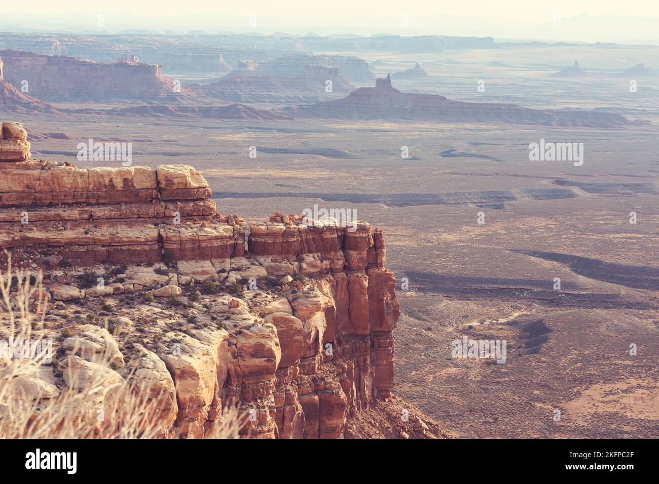 American landscapes- prairie and cliffs, Utah, USA Stock Photo - Alamy