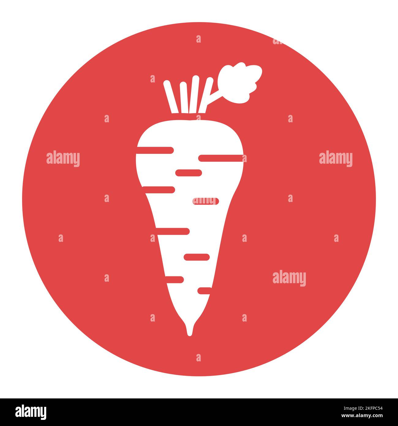 Parsnip root isolated vector glyph icon. Vegetable sign. Graph symbol ...