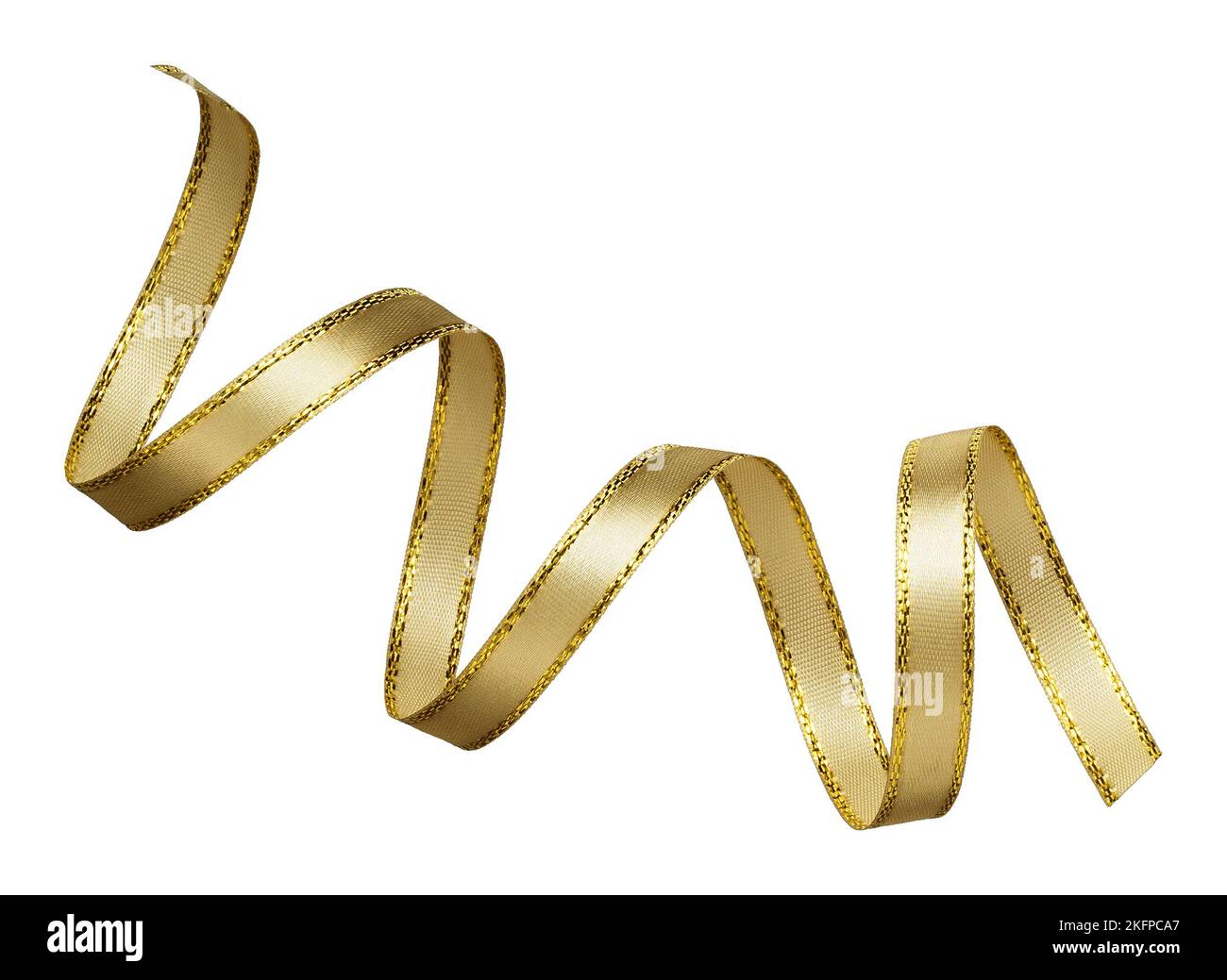Gold on gold ribbon Cut Out Stock Images & Pictures - Alamy