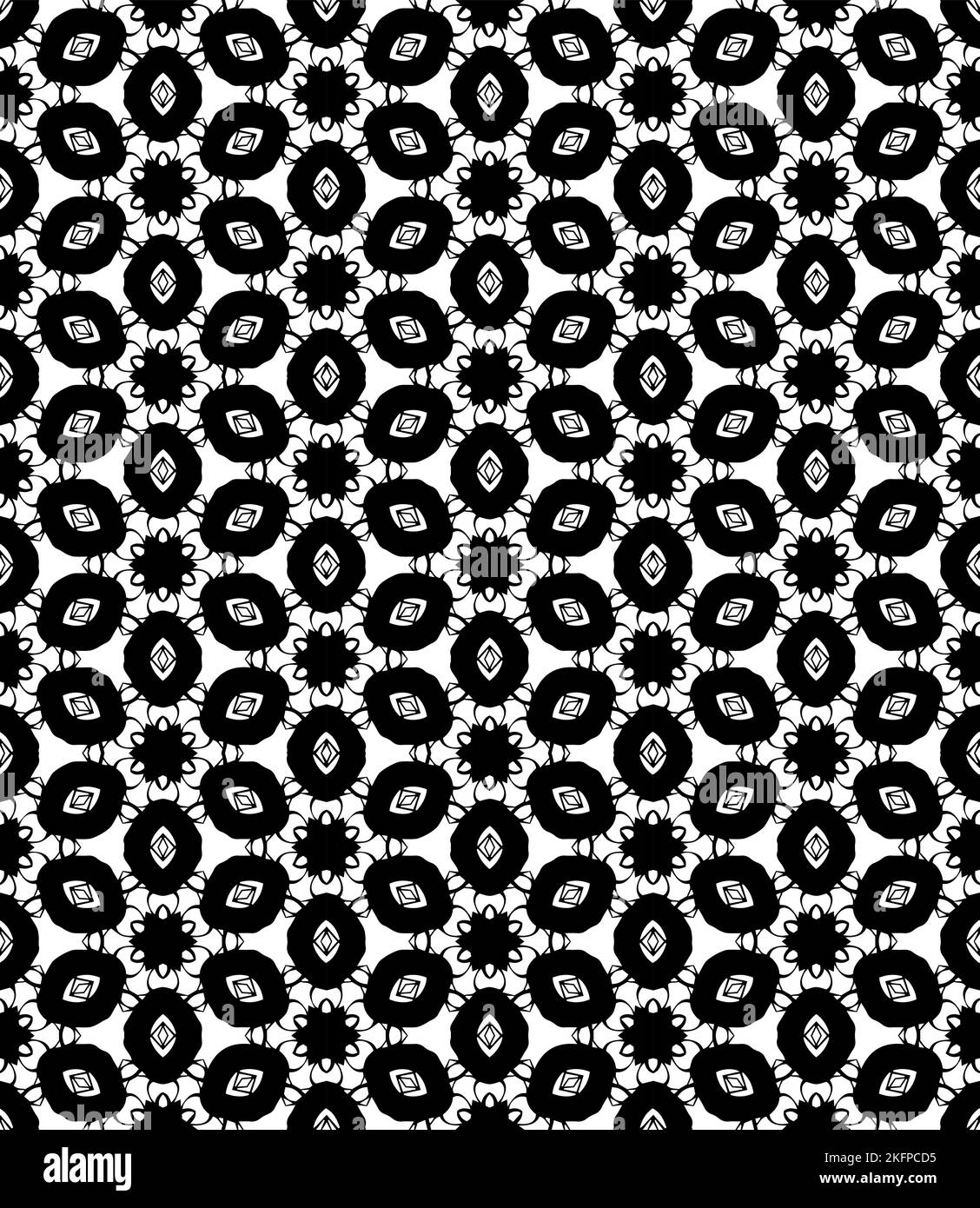 Black and white seamless abstract pattern. Background and backdrop ...