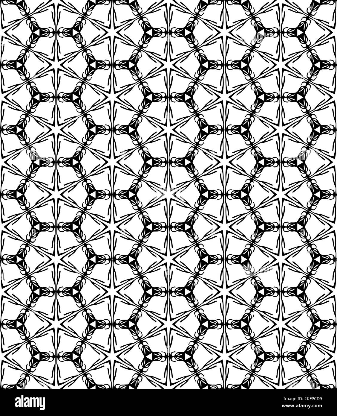 Black and white seamless abstract pattern. Background and backdrop ...