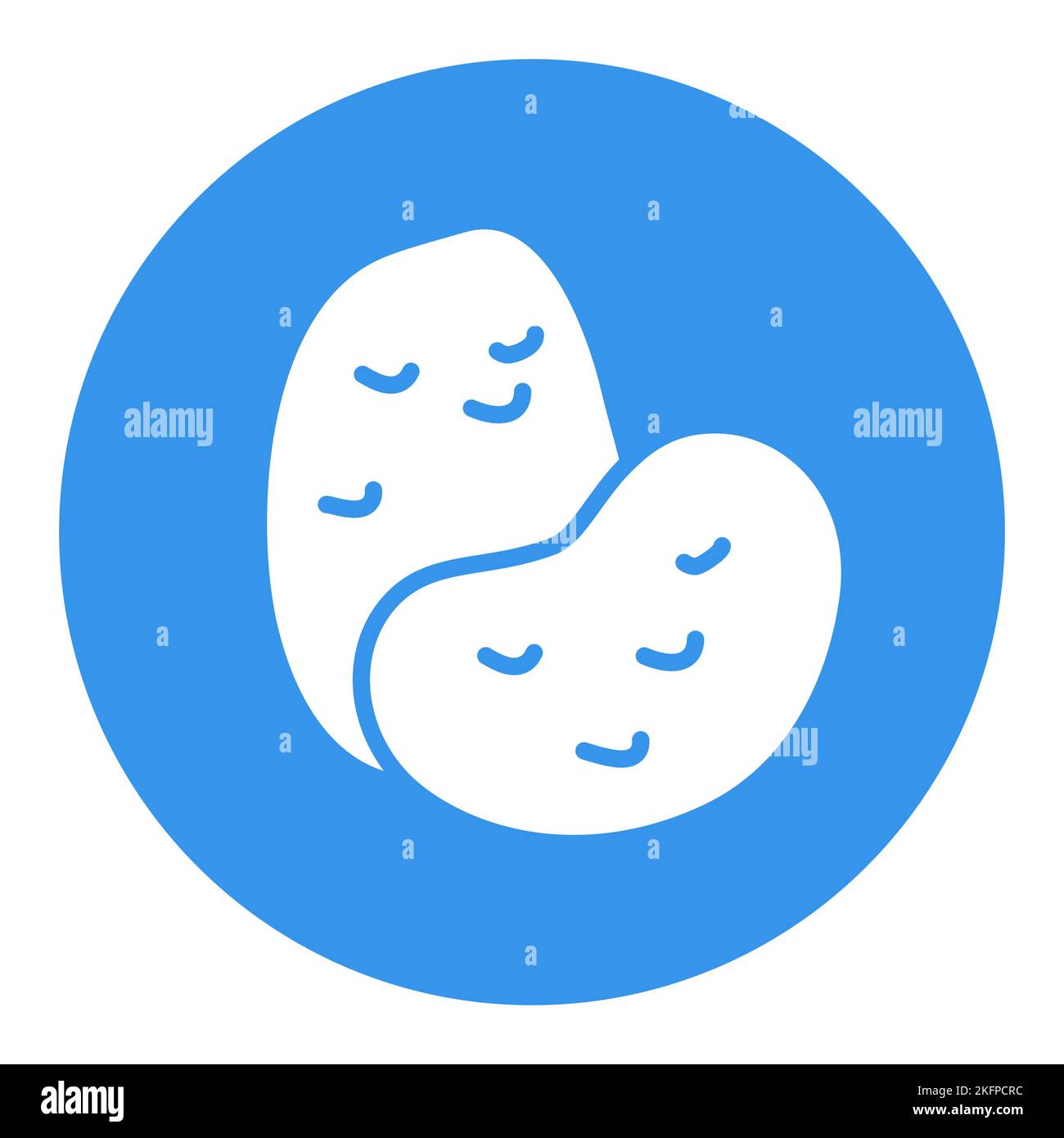 Potatoes isolated vector glyph icon. Vegetable sign. Graph symbol for ...