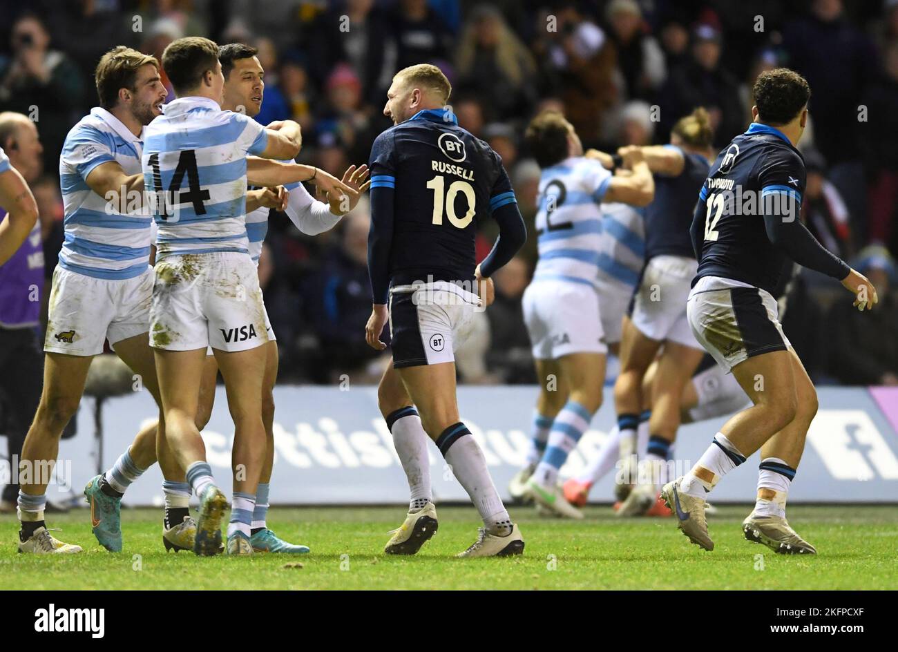 Edinburgh, Scotland, 19th November 2022. Matias Moroni of Argentina and ...