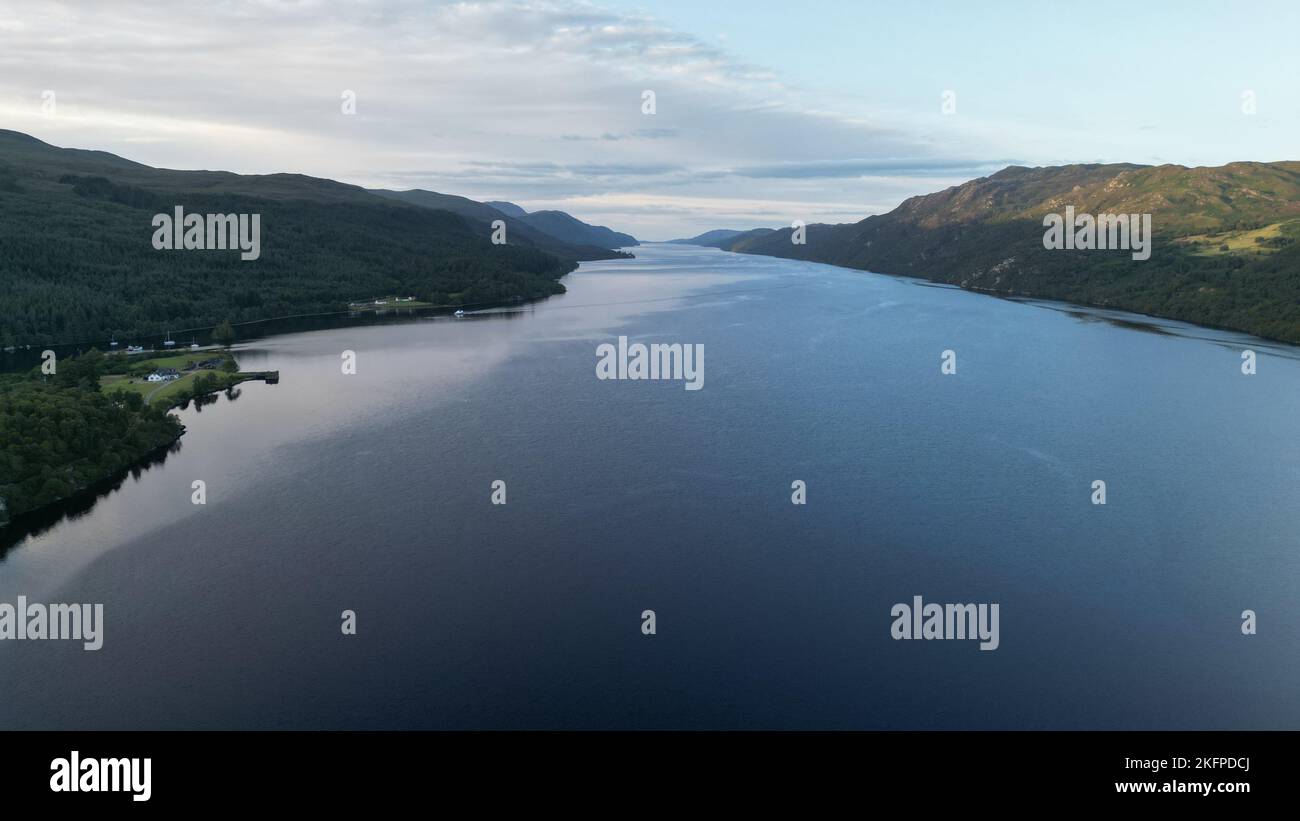 An aerial view of the Loch Ness Scotland Stock Photo - Alamy