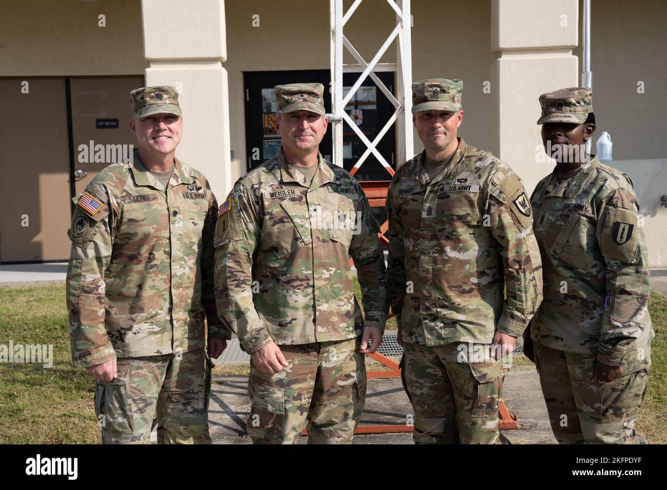 The command team from 311th Signal Command, which included Brig. Gen ...