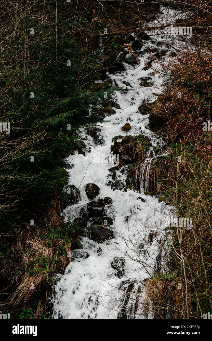Kamyanets waterfall of Synevyr glade, national park of Ukraine Synevyr ...