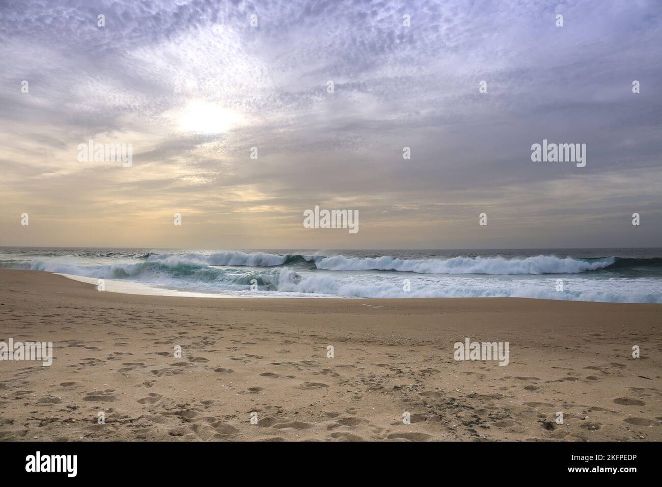 Beautiful brave sea of Santo Andre beach of Alentejo Coast in Portugal ...