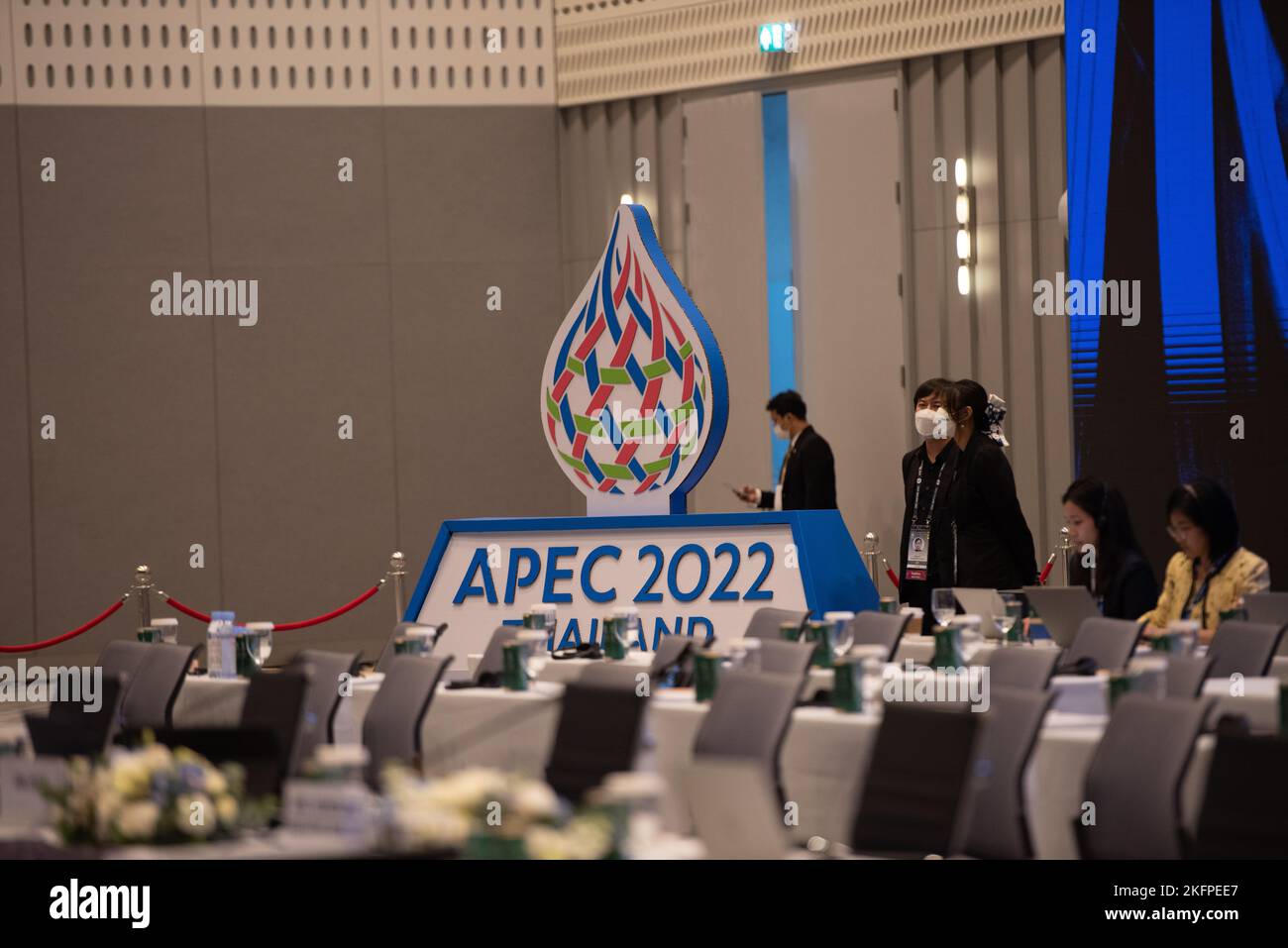 Bangkok, Thailand. 17th Nov, 2022. APEC ministers and delegates at ...