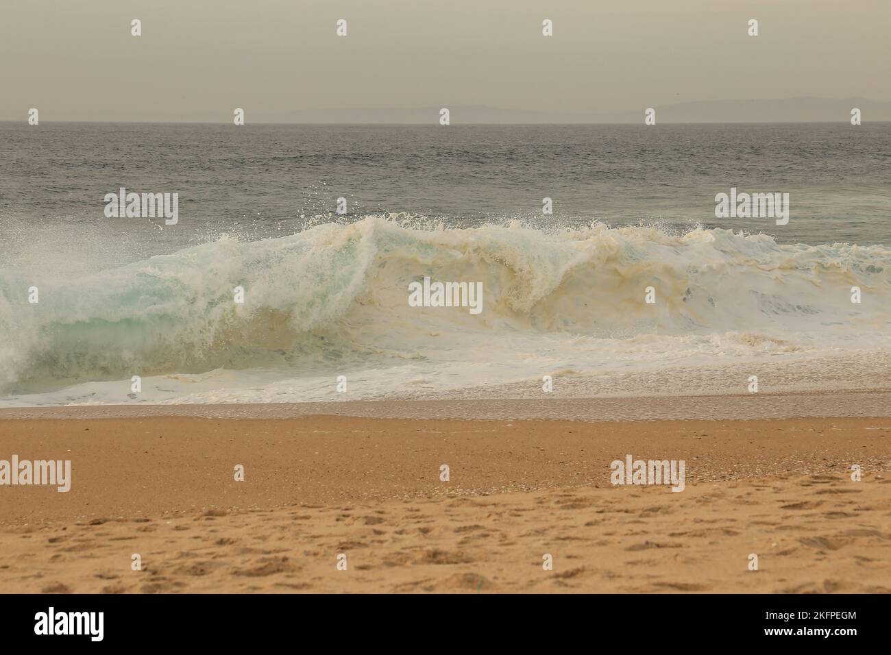 Beautiful brave sea of Santo Andre beach of Alentejo Coast in Portugal ...