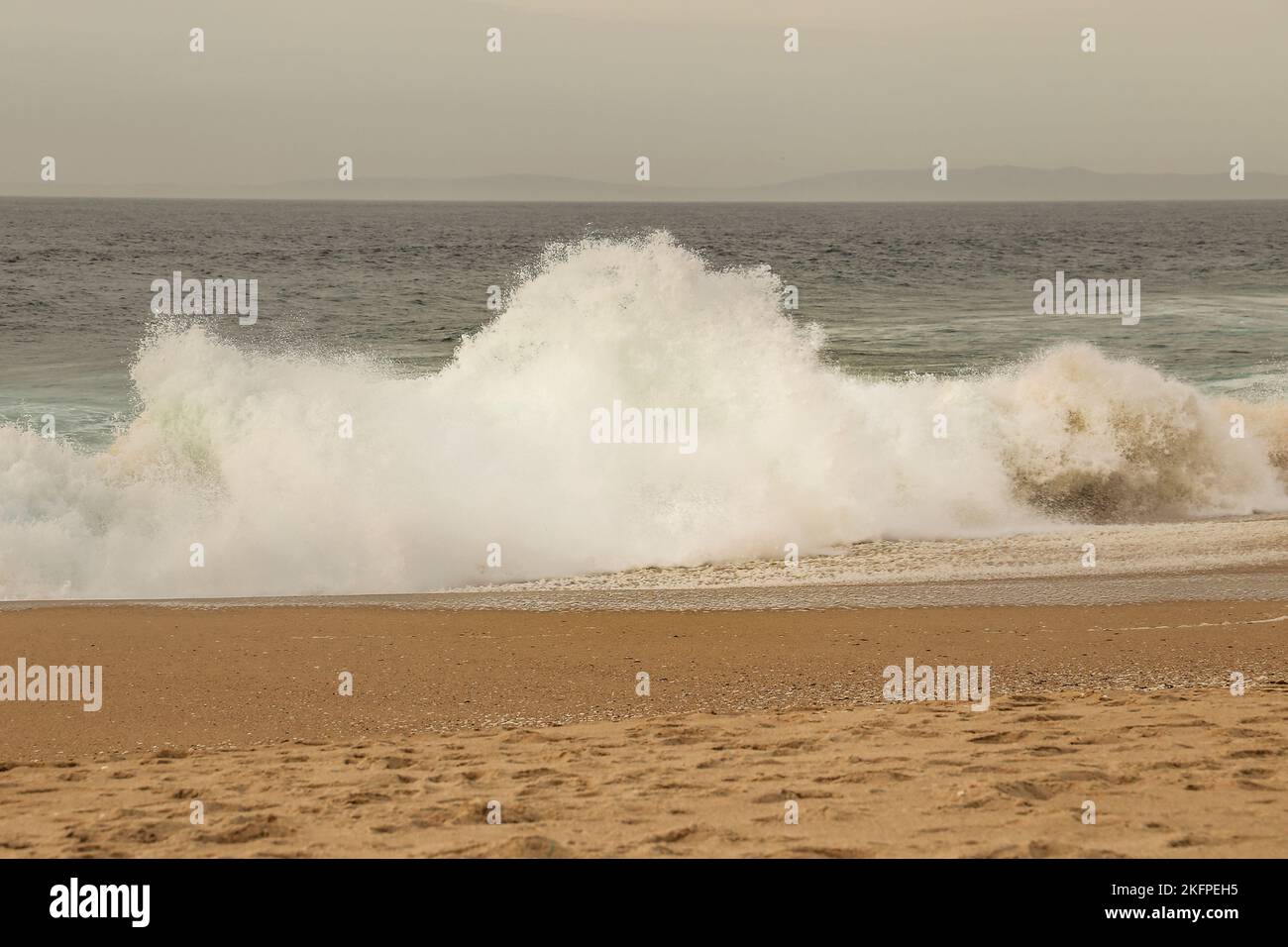 Beautiful brave sea of Santo Andre beach of Alentejo Coast in Portugal ...