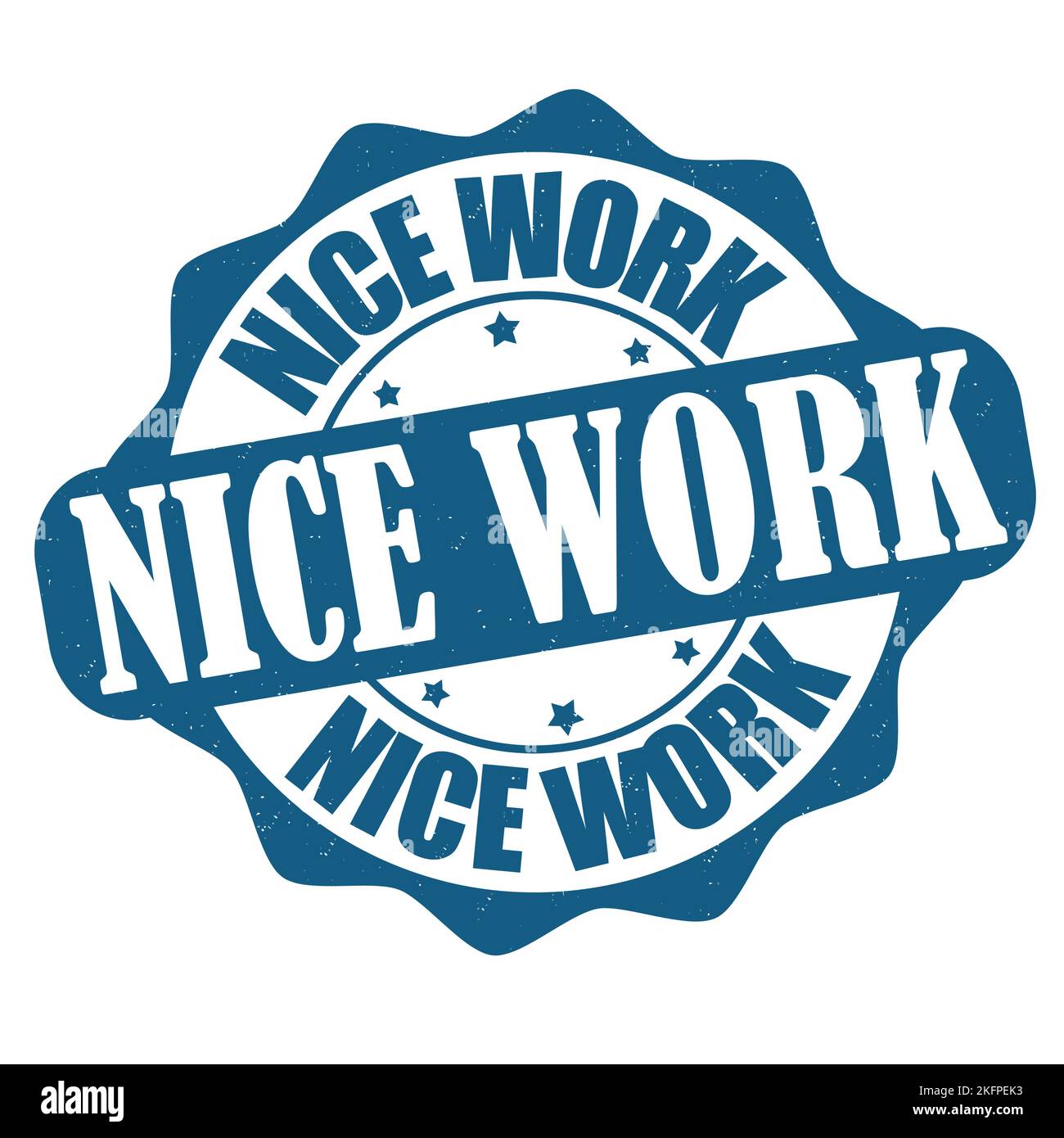 Nice work grunge rubber stamp on white background, vector illustration ...