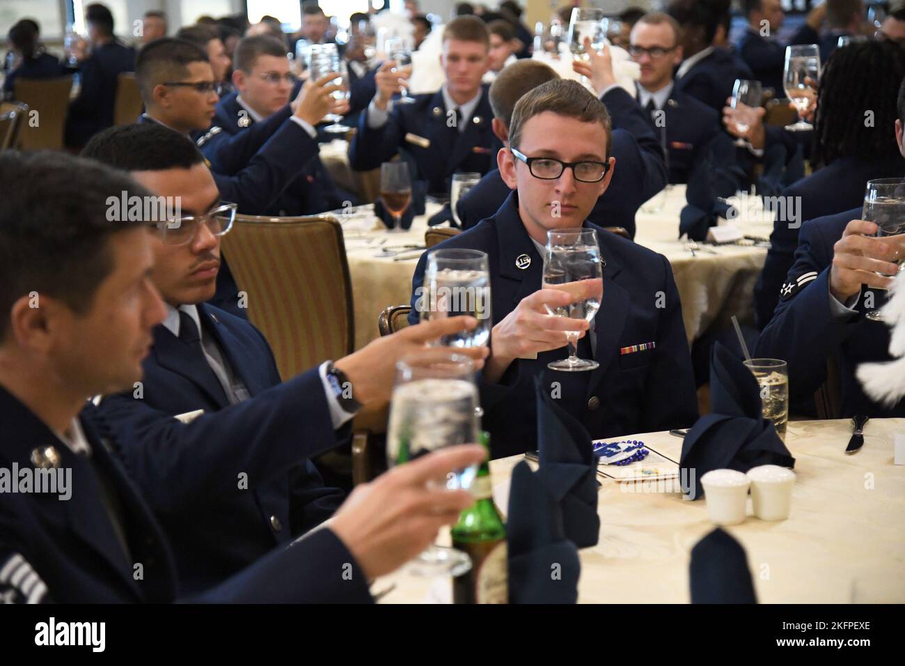 U.S. Air Force Col. Laura King, 81st Training Group commander, delivers ...