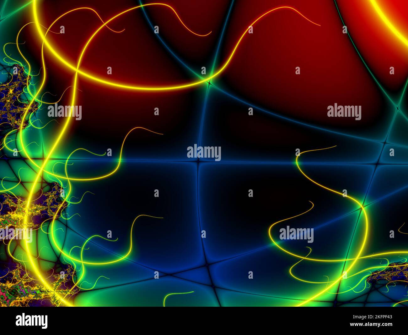 bright abstract pattern of bright and luminous lines, wallpaper, color ...