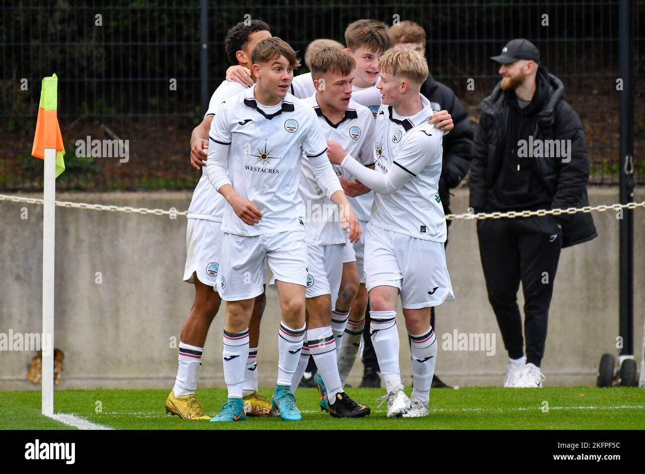 Swansea city football club team hi-res stock photography and images - Alamy