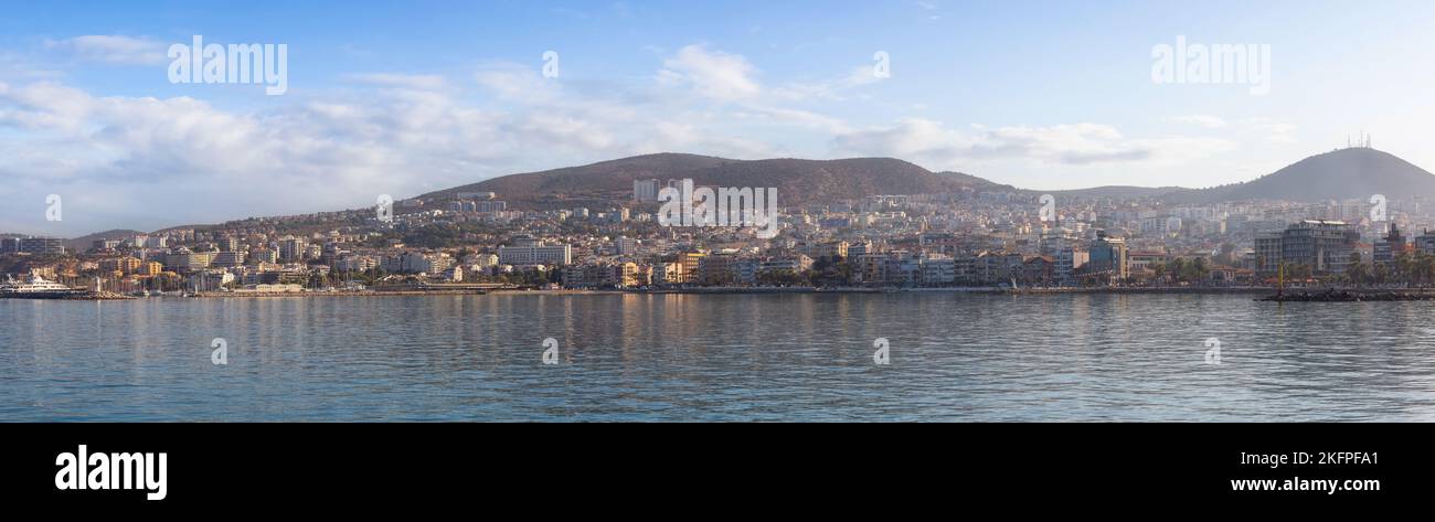 Homes and Buildings in a Touristic Town by the Aegean Sea. Kusadasi ...