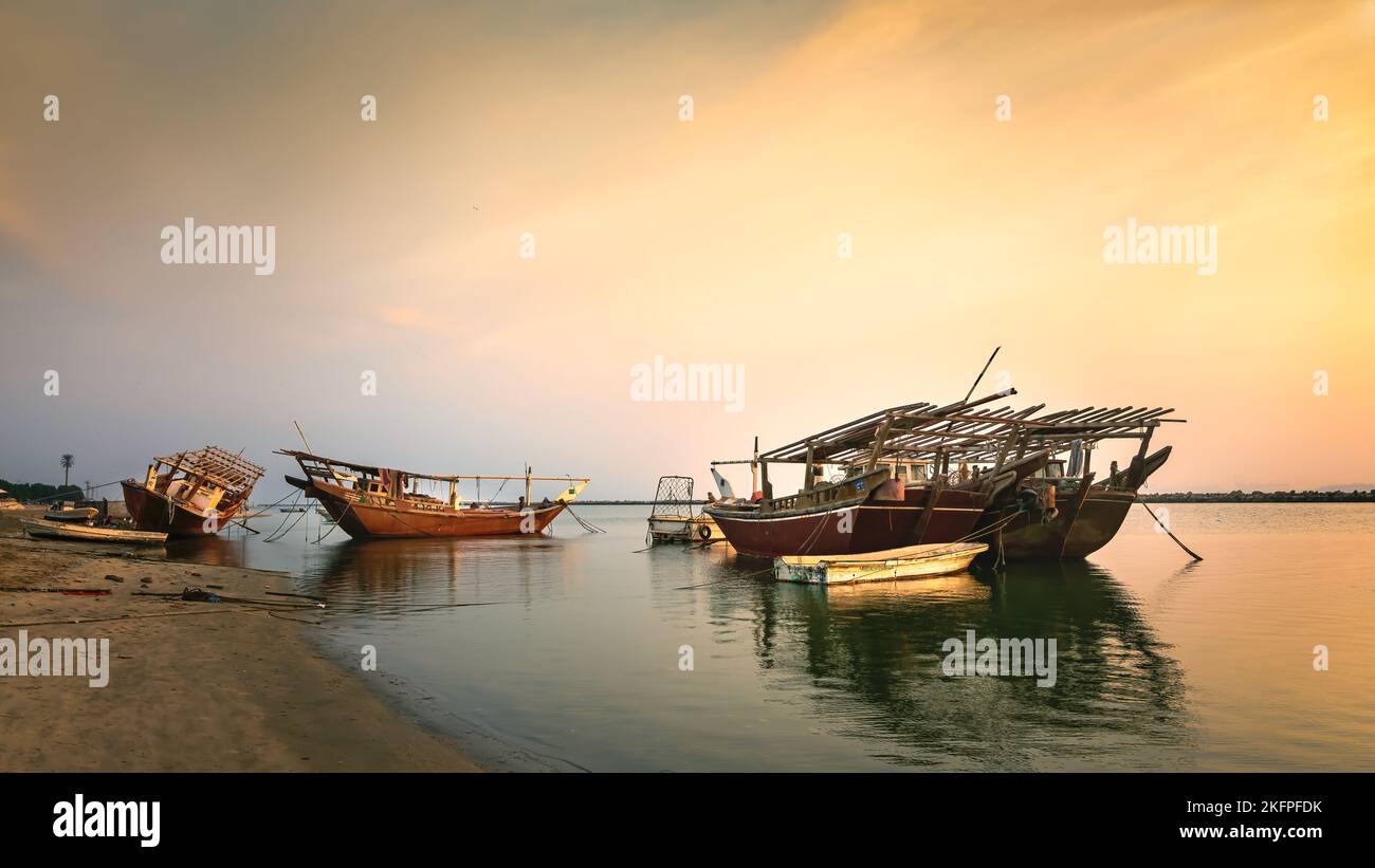 Wonderful Morning view in Dammam sea side Saudi Arabia Stock Photo - Alamy