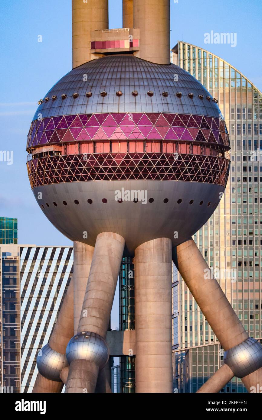 Shanghai, China city skyline on the Huangpu River view Stock Photo - Alamy