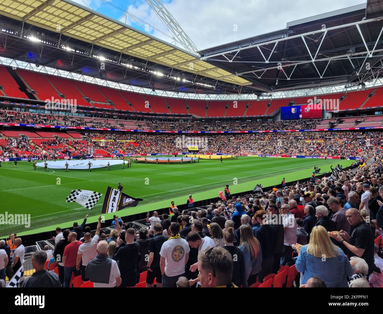 League 2 Playoff final at Wembley Stadium Stock Photo - Alamy
