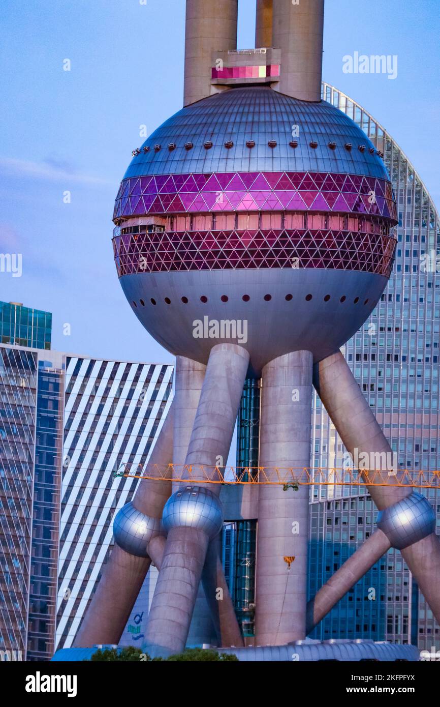 Shanghai, China city skyline on the Huangpu River view Stock Photo - Alamy
