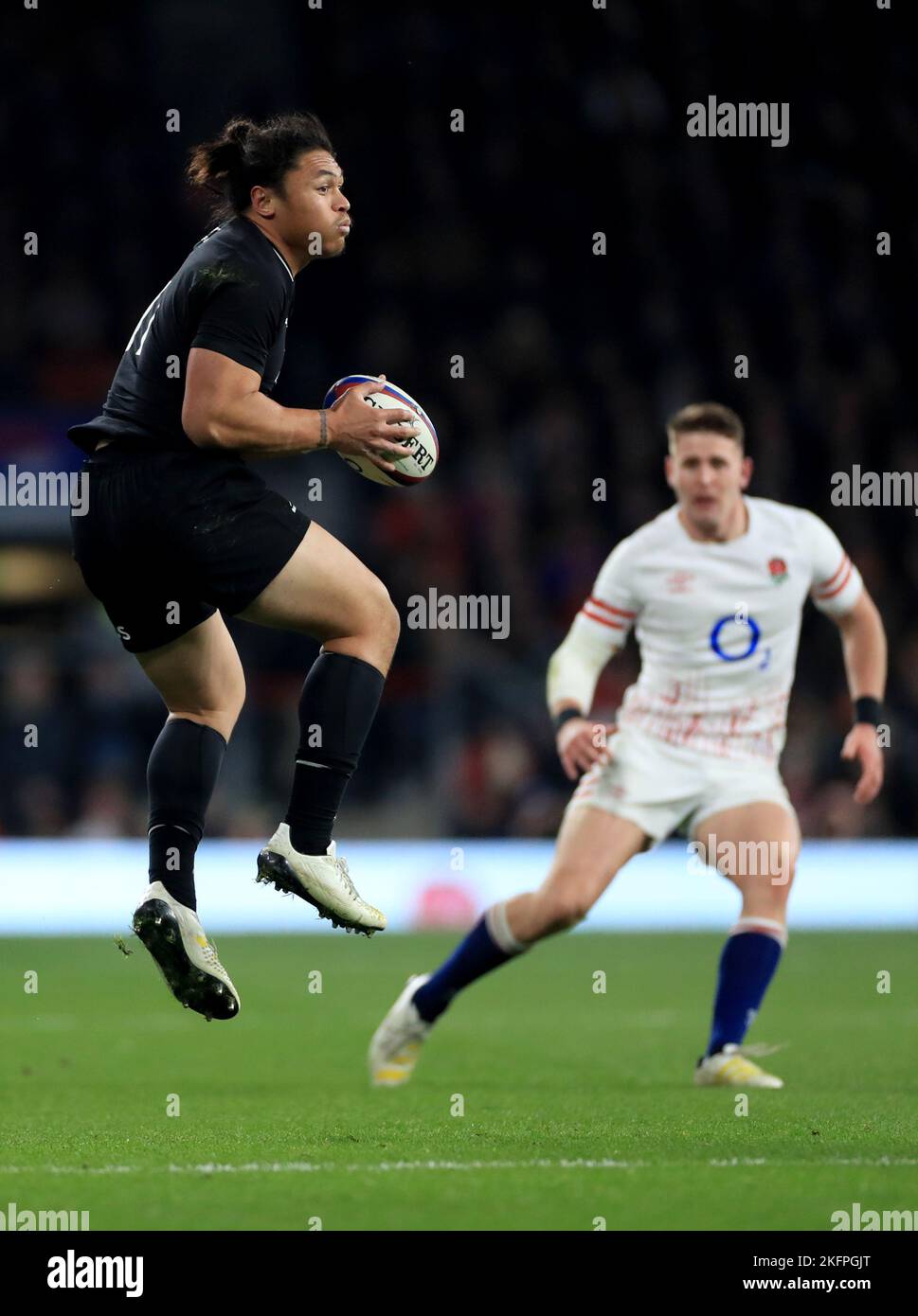 New Zealand's Caleb Clarke during the Autumn International match at ...