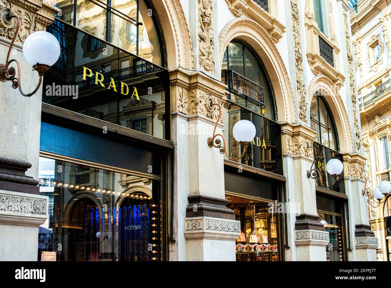 Prada milano logo hi-res stock photography and images - Alamy