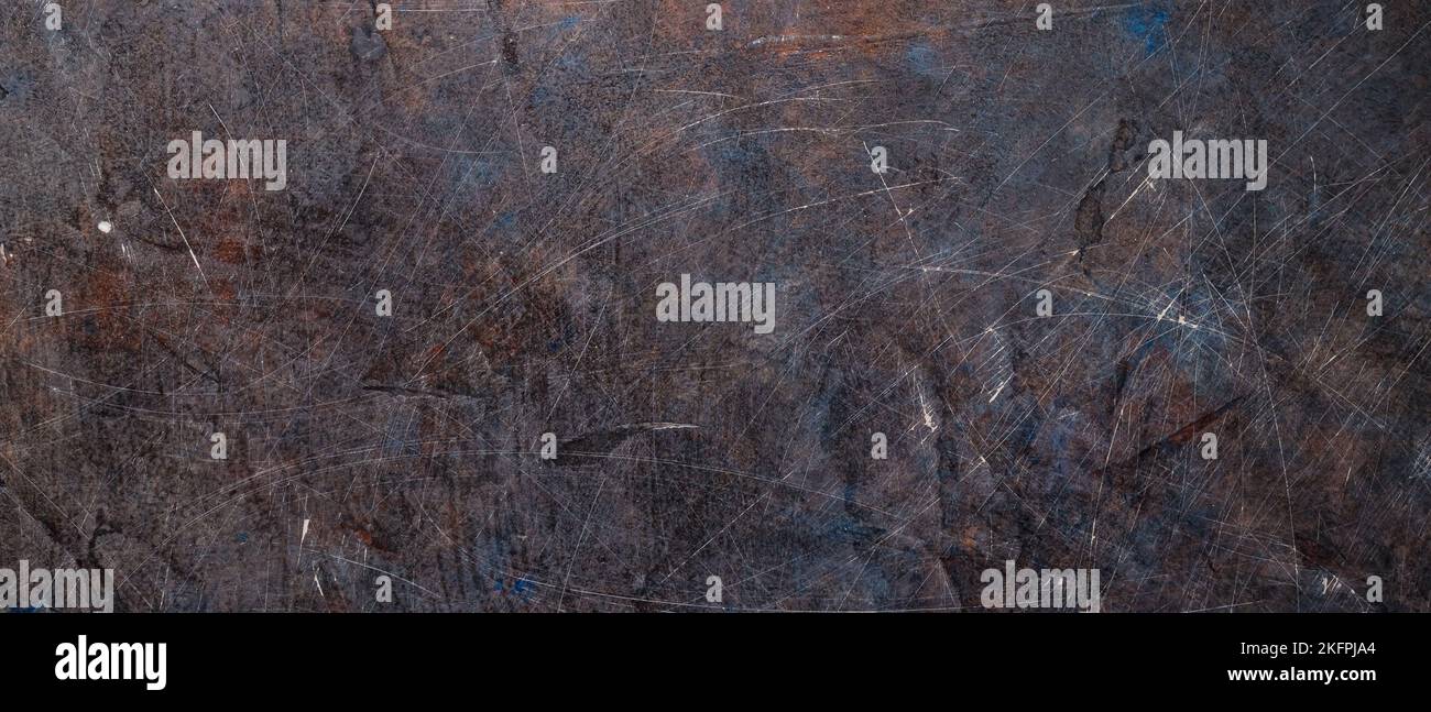 Dark abstract background of scratched surface. Faded paint texture ...
