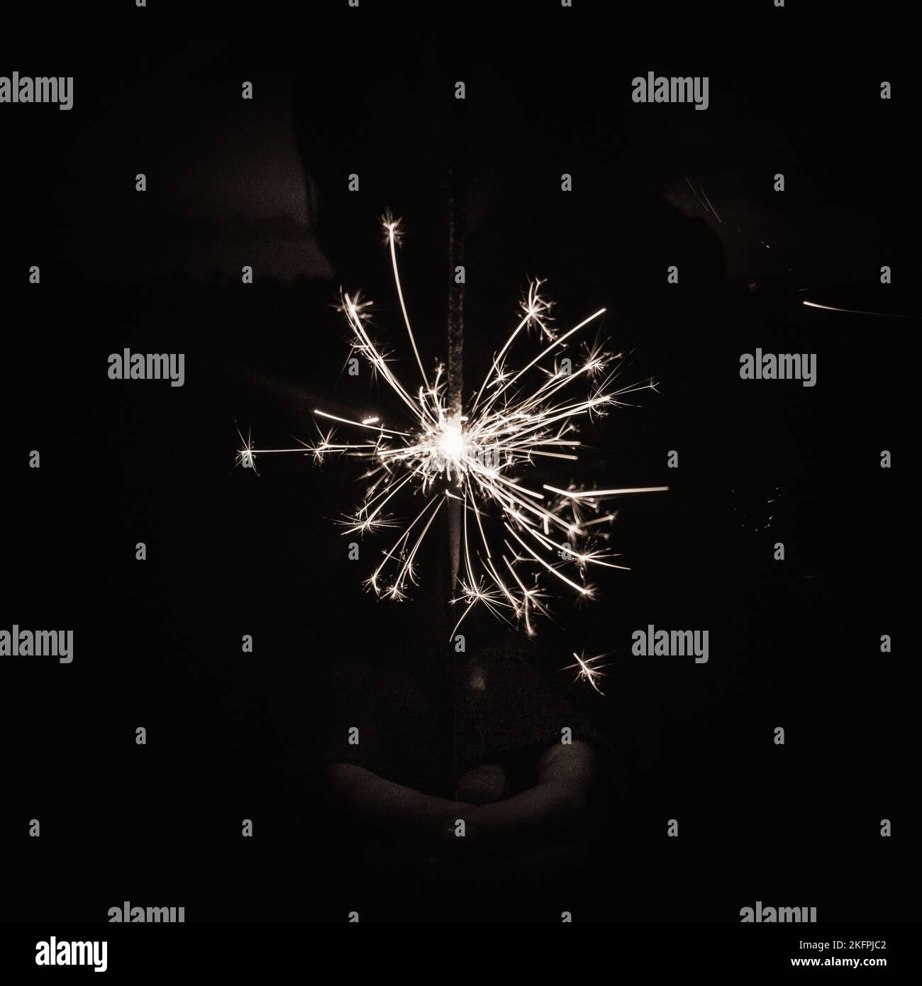 The bright fireworks in the night sky Stock Photo - Alamy