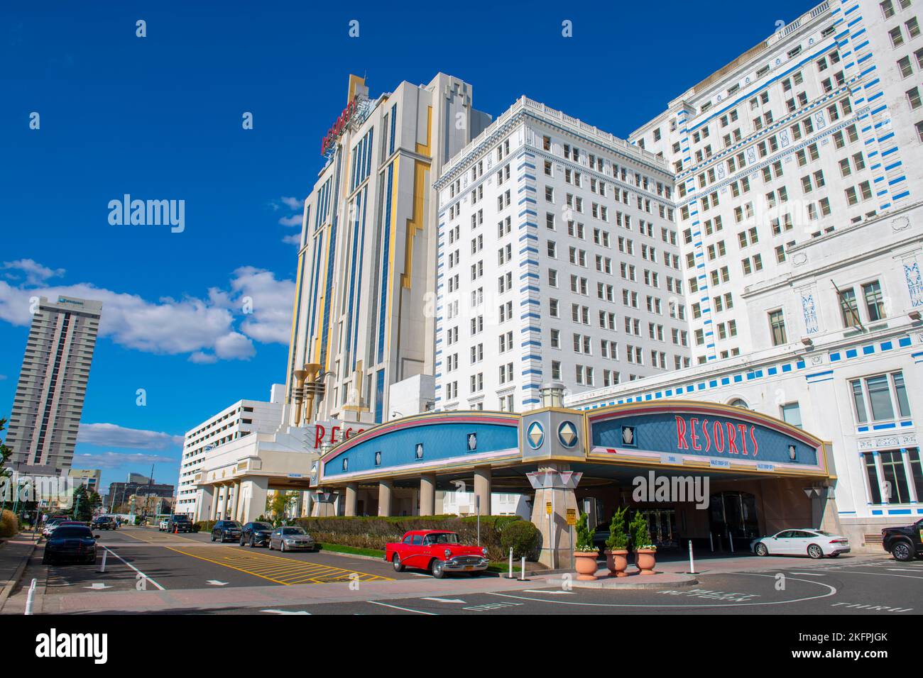 Resorts Casino Hotel main entrance to lobby at Boardwalk in Atlantic ...