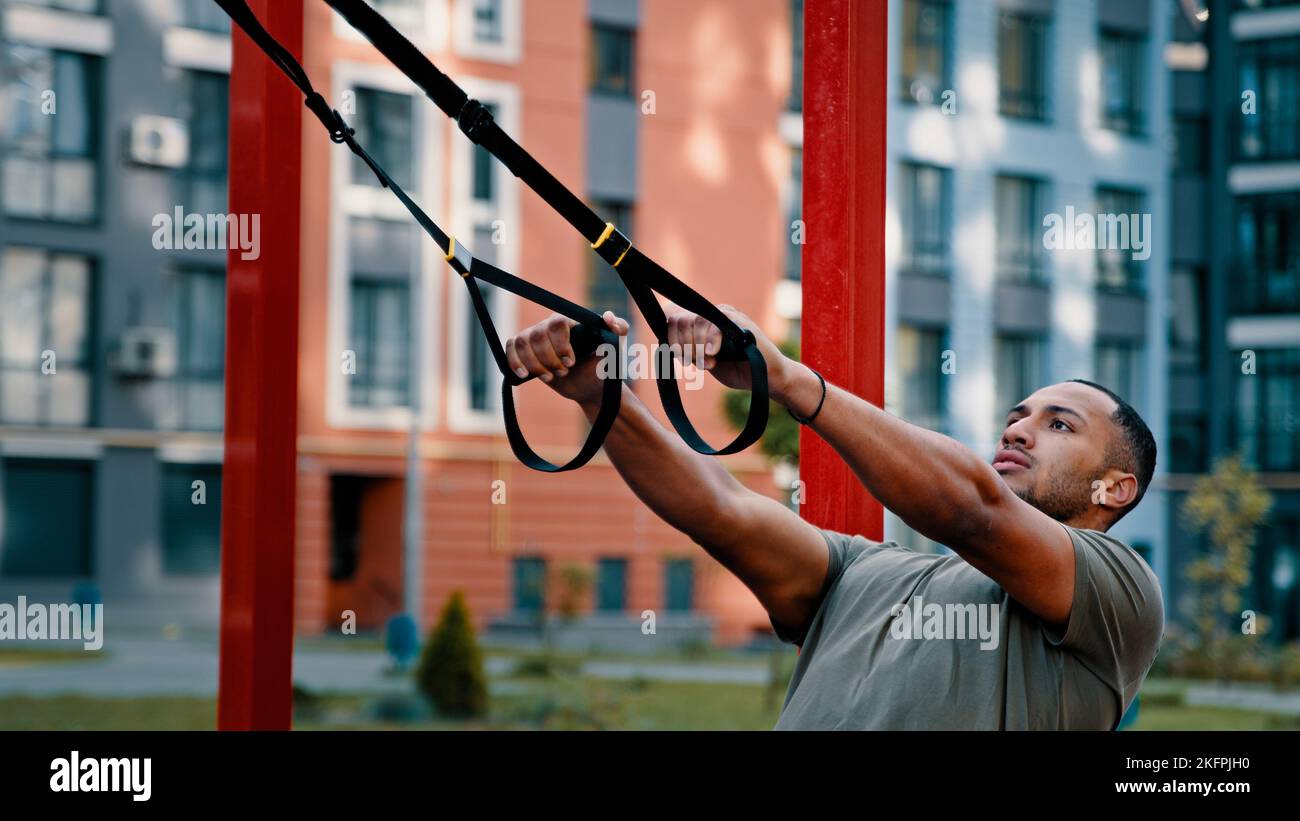 Muscular athletic powerful latino american man bodybuilder sportsman ...