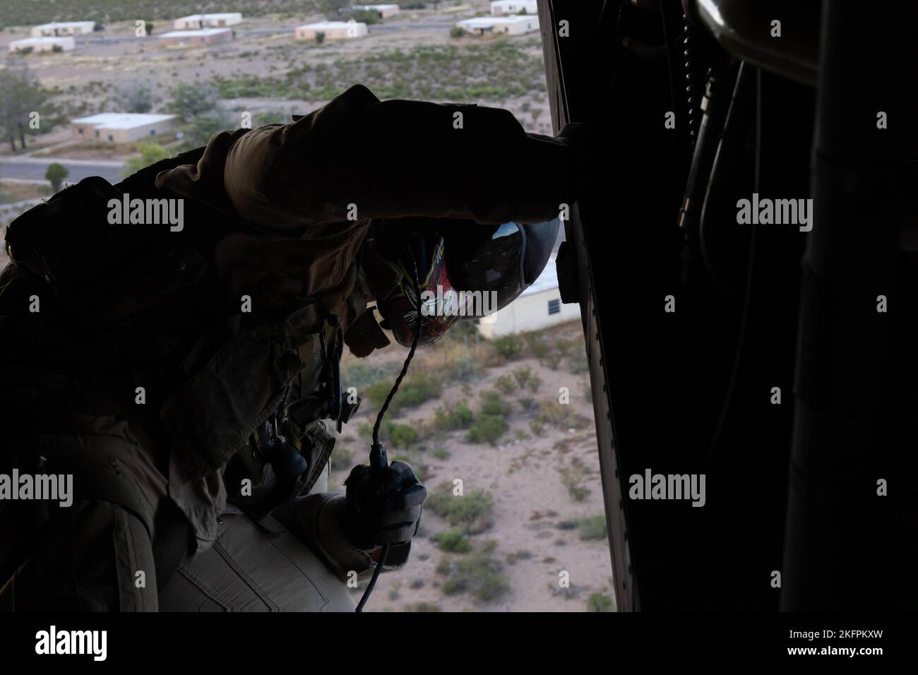 U.S. Marine Corps Sgt. Clay Krisell, a crew chief with Marine Medium ...