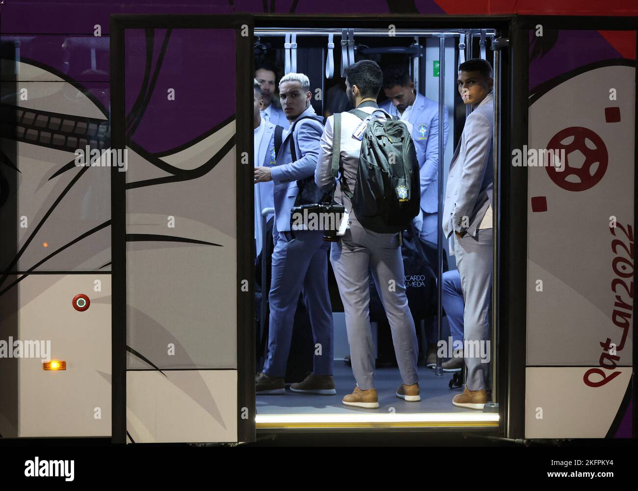 Qatar bus world cup hi-res stock photography and images - Alamy