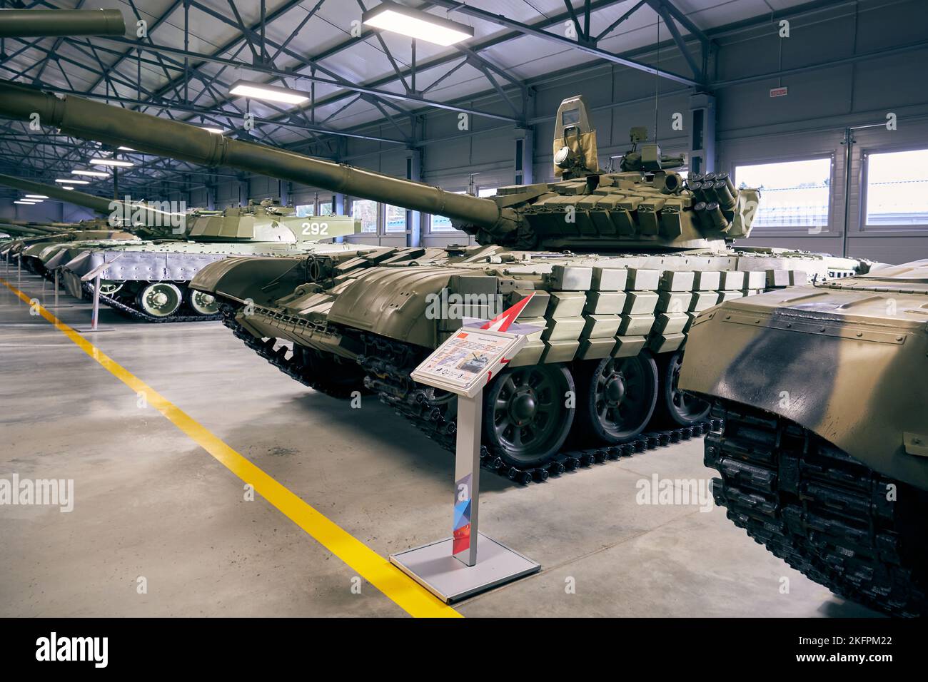 Russian tank T-72 in the tank museum Stock Photo - Alamy