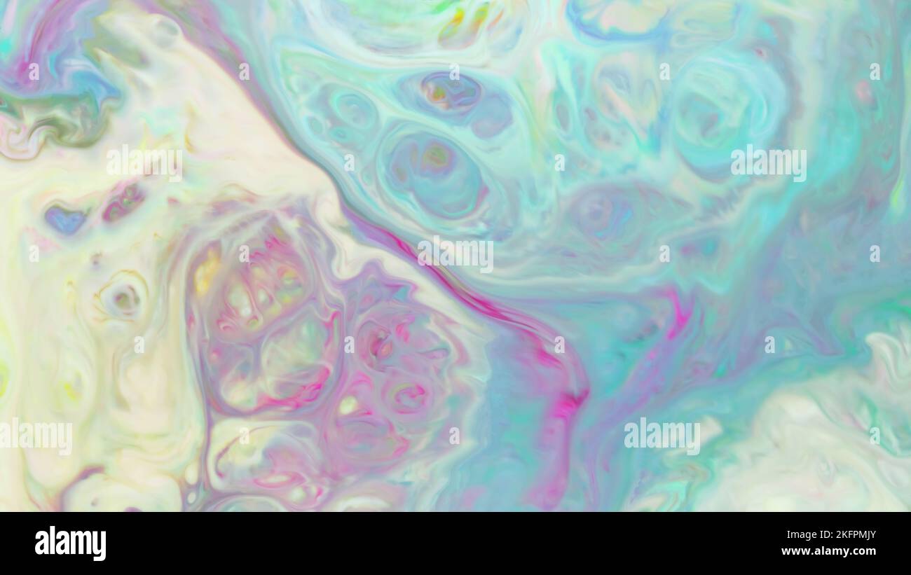 Pastel colors abstract background. Multicolored stains on a liquid ...