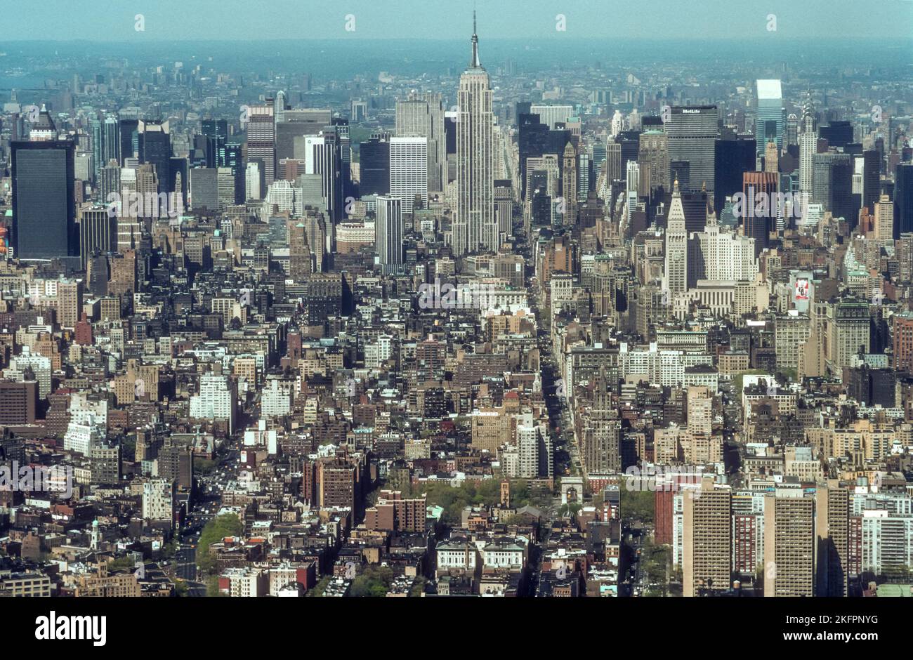 1994 archival image of the view towards the Empire State Building seen ...