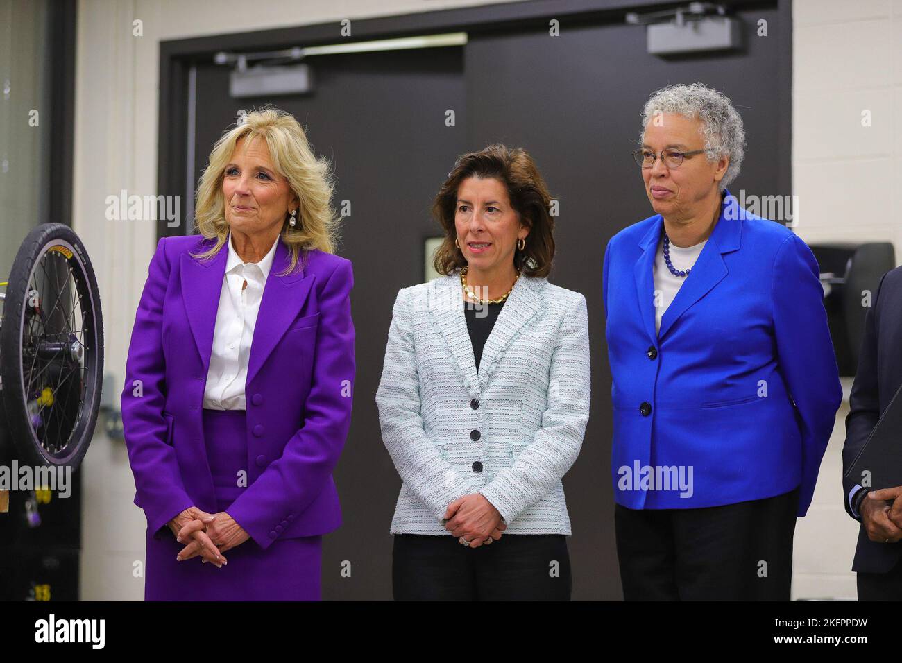 NOVEMBER 14 - CHICAGO, IL: First Lady Dr. Jill Biden, U.S. Secretary of ...