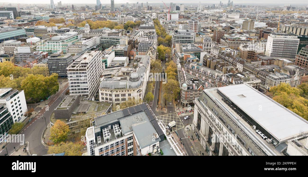 Southampton Row, Holborn towards Aldwych, London Stock Photo - Alamy