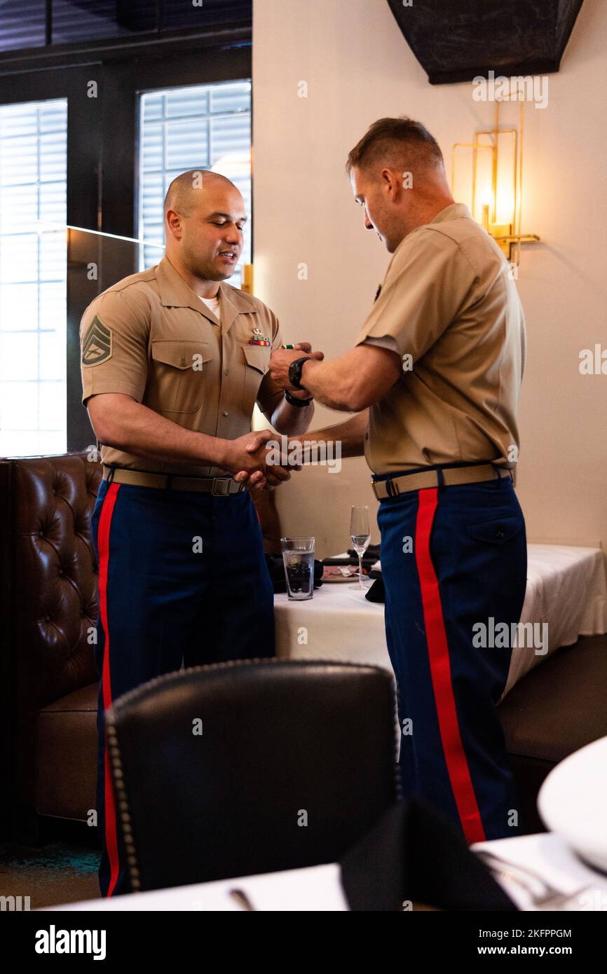 U.S. Marine Corps Colonel Warren C. Cook Jr., Commanding Officer of the ...