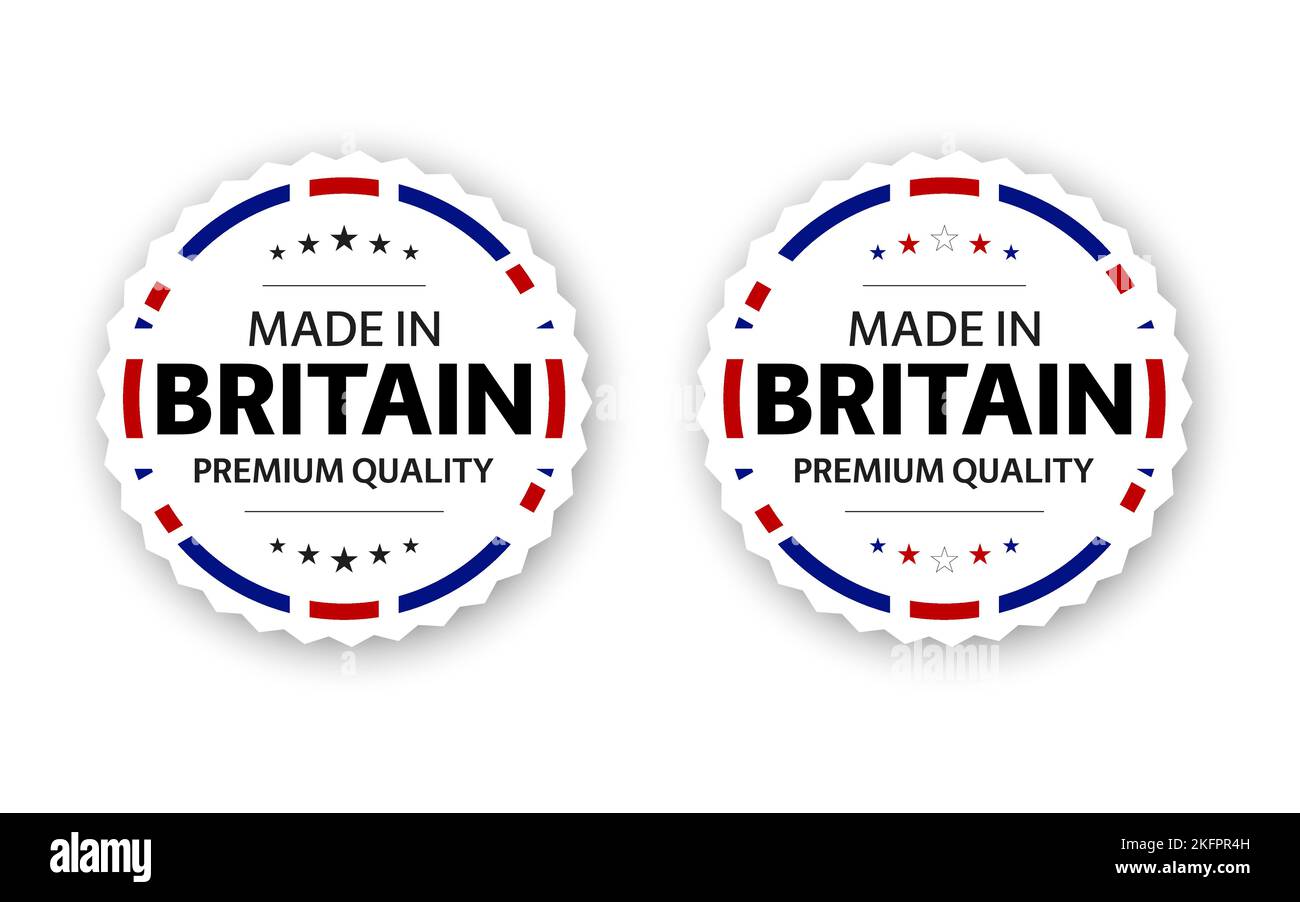 Flag stickers labels england Stock Vector Images - Alamy