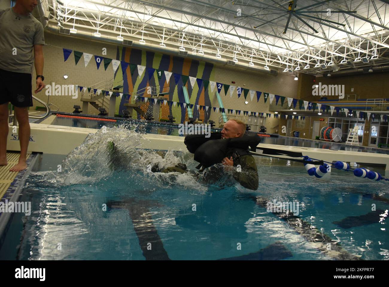 An aircrew member assigned to the 114th Fighter Wing in Sioux Falls ...