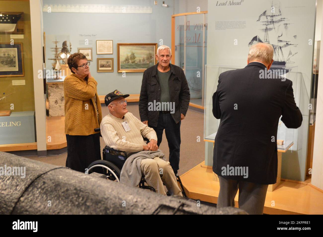 Norfolk (October 1, 2022) Jim Beutte, one of the Volunteer Museum ...
