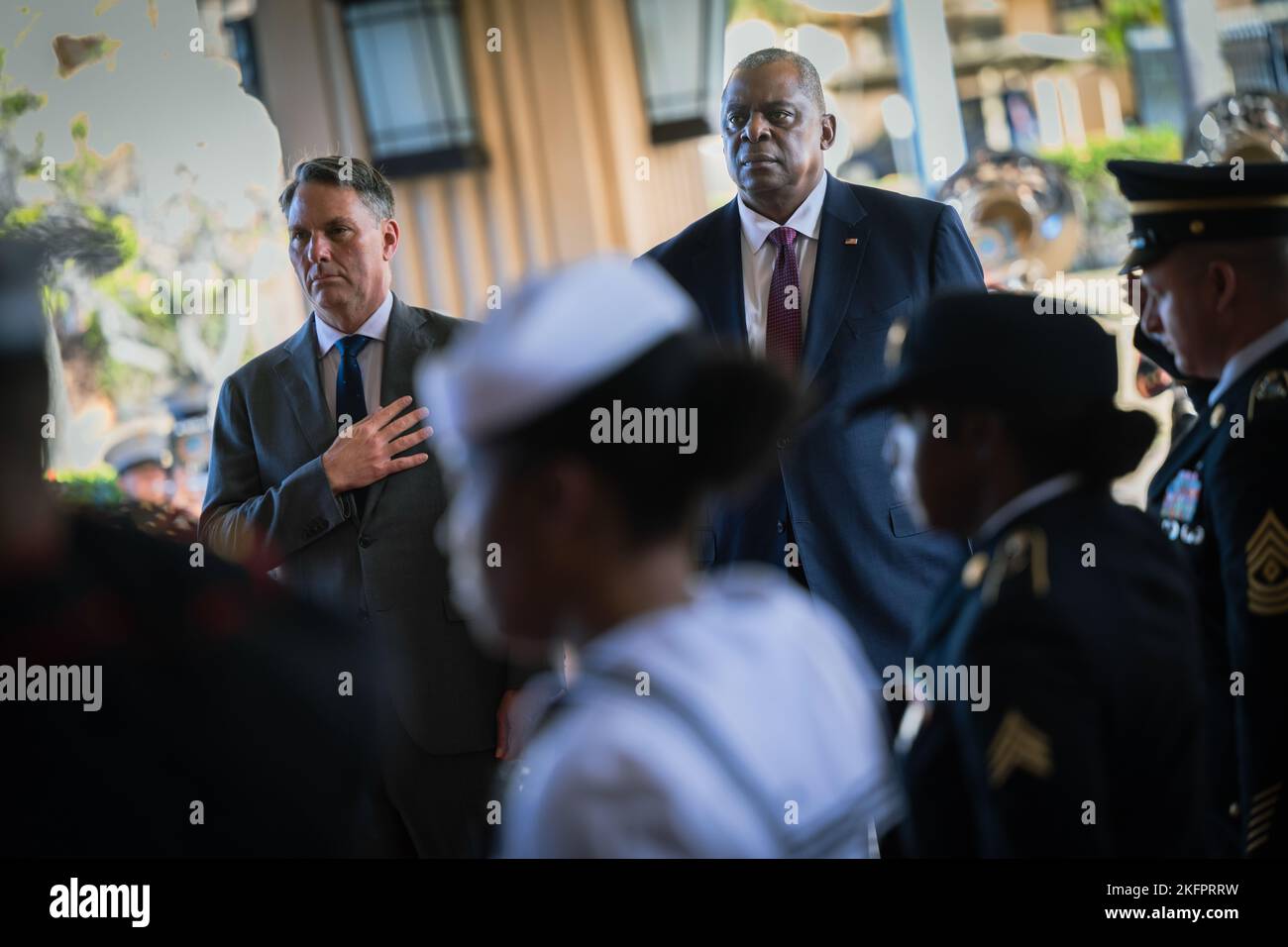 Secretary of Defense Lloyd J. Austin III welcomes Australian Minister ...