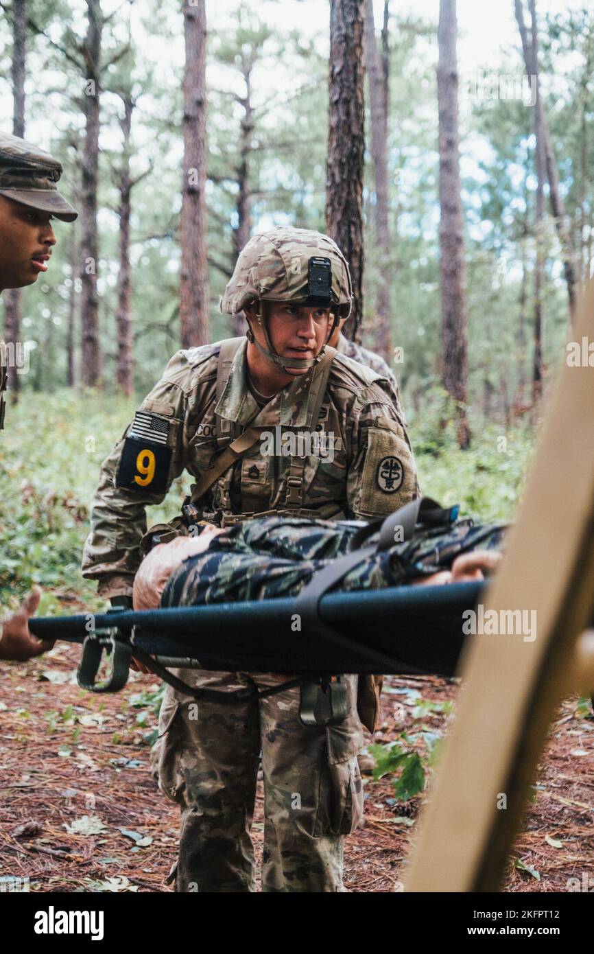 Sgt. 1st Class Timothy McCoole, representing the U.S. Army Medical ...