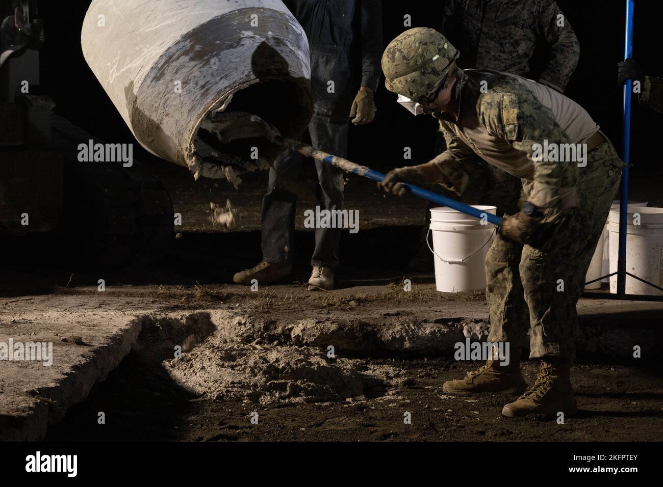 U.S. Marines with Marine Wing Support Squadron 172 and U.S. Navy ...