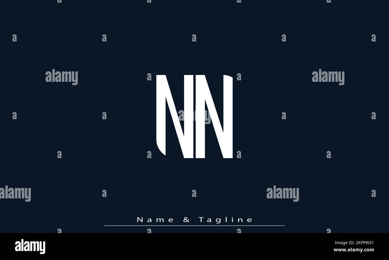 Alphabet letters Initials Monogram logo NN Stock Vector Image & Art - Alamy