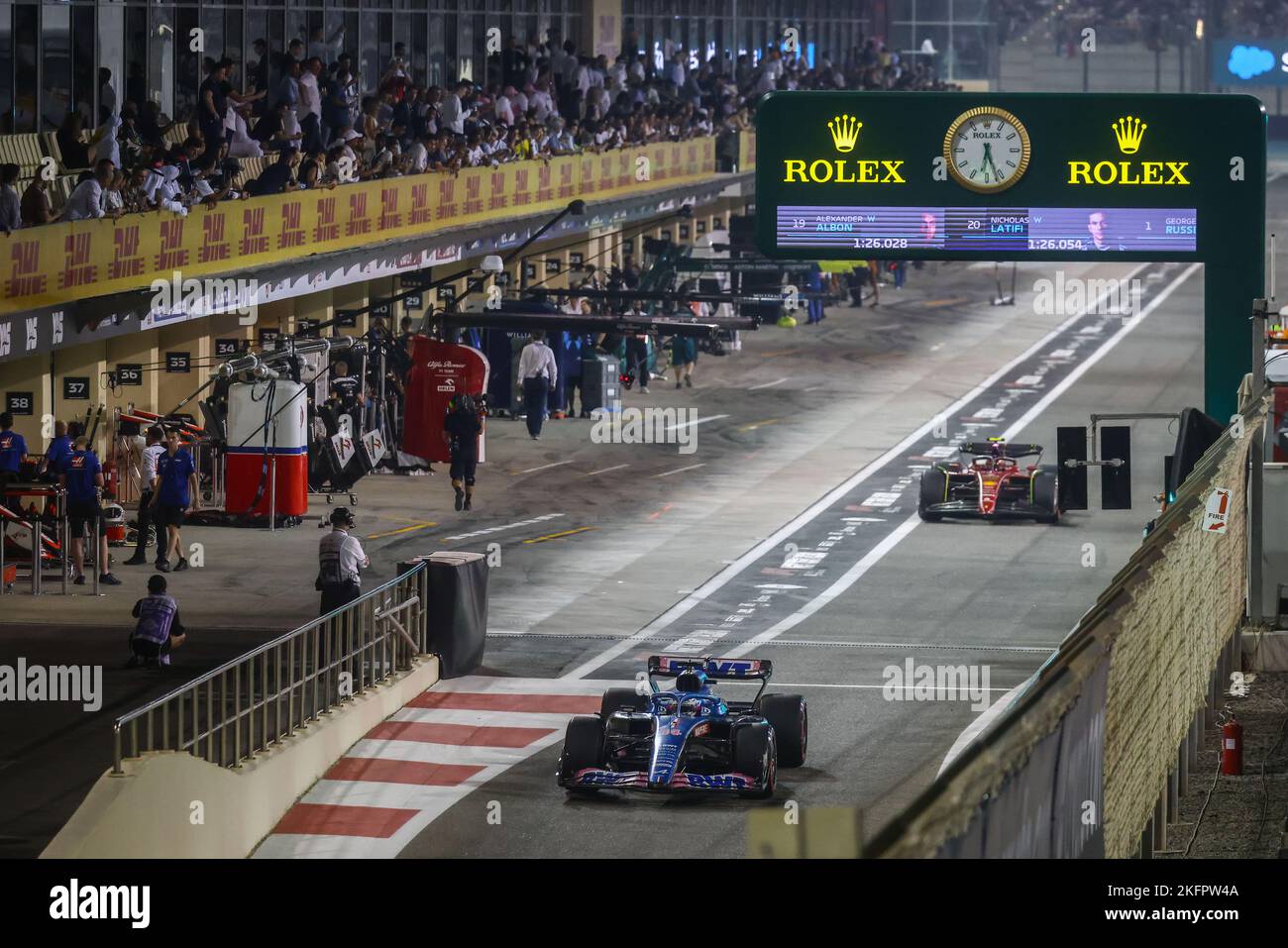 Abu Dhabi, United Arab Emirates. 19th Nov, 2022. Pitlane during ...