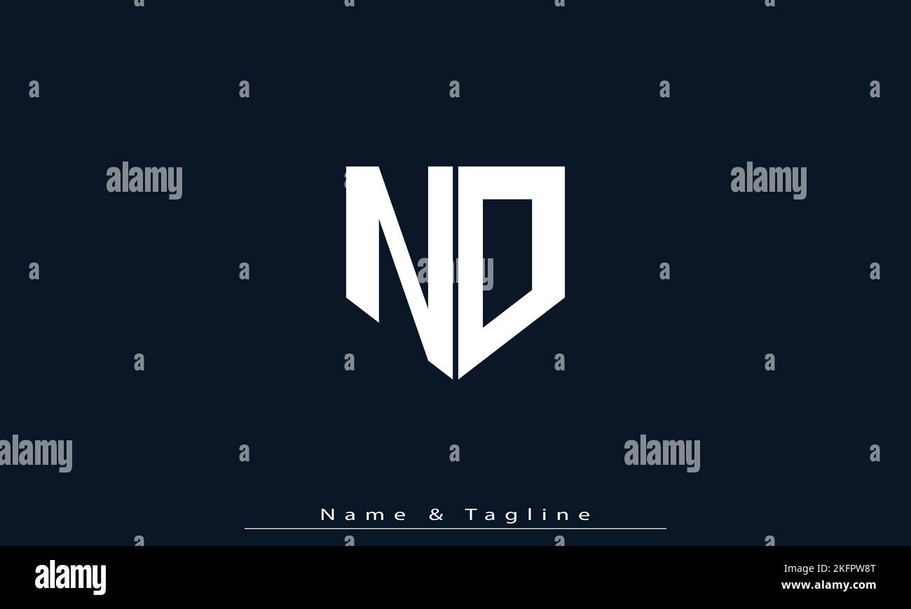 Alphabet letters Initials Monogram logo NO , ON Stock Vector Image ...