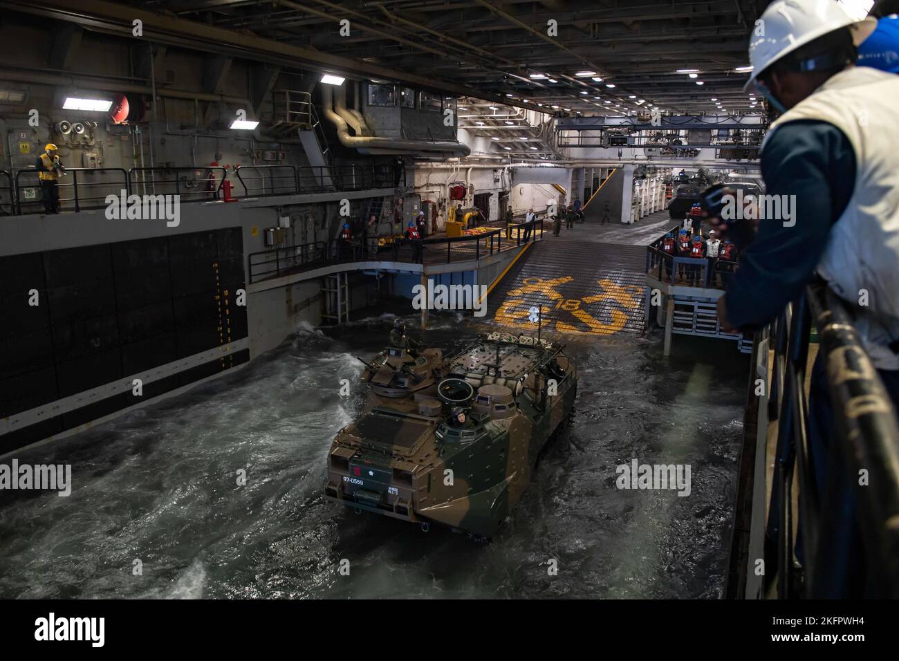 221115-N-XB010-1016 PHILIPPINE SEA (Nov. 15, 2022) – Members of the ...