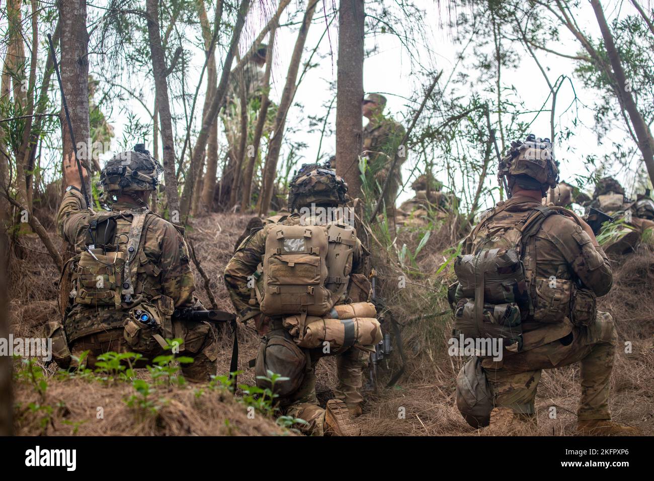 U.S. Soldiers assigned to Alpha Company, 1st Battalion, 27th Infantry ...