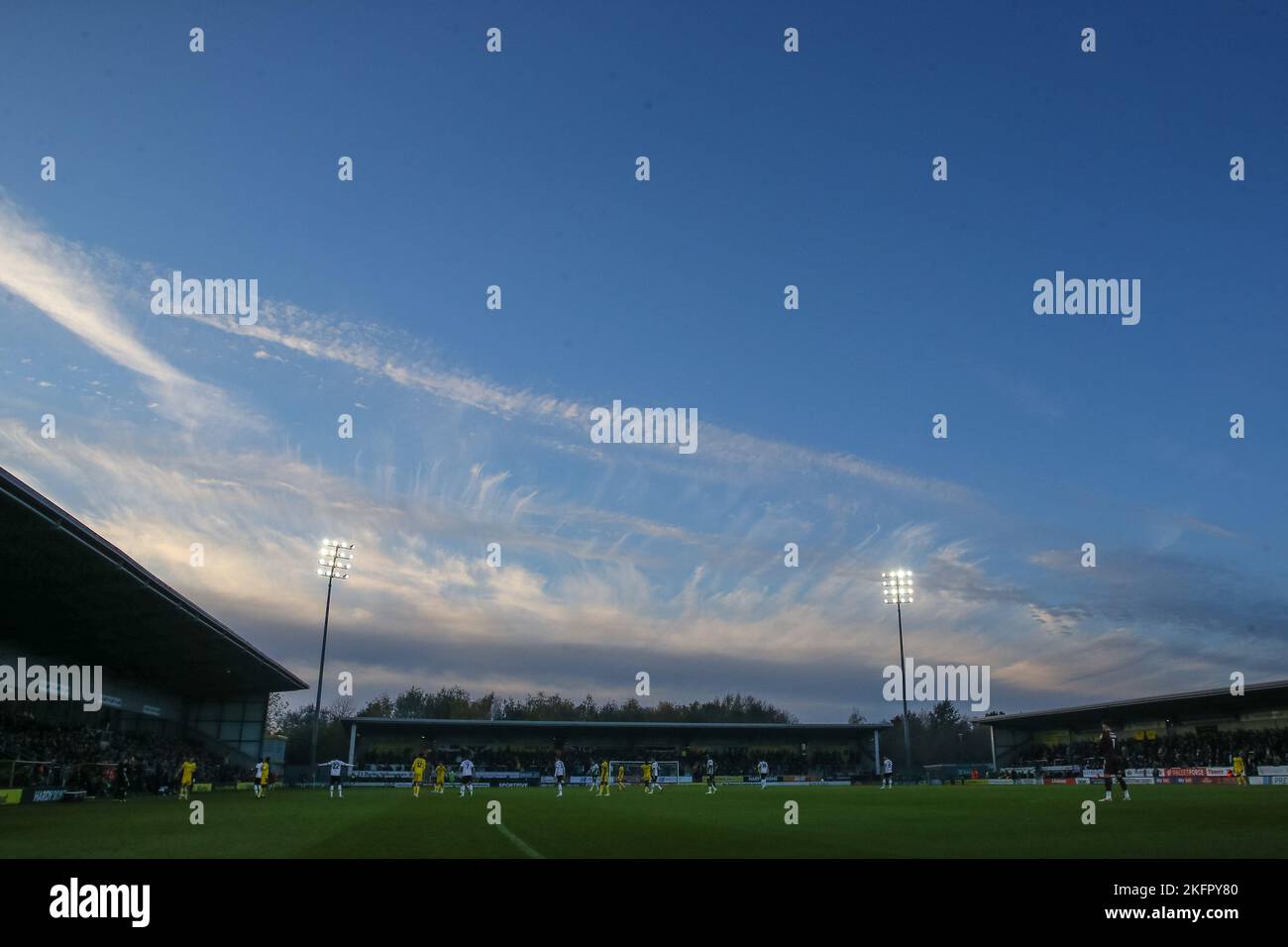 A general view inside the Pirelli Stadium during the Sky Bet League 1 ...
